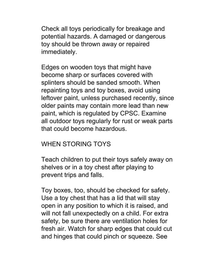 Baby safety tips | PDF