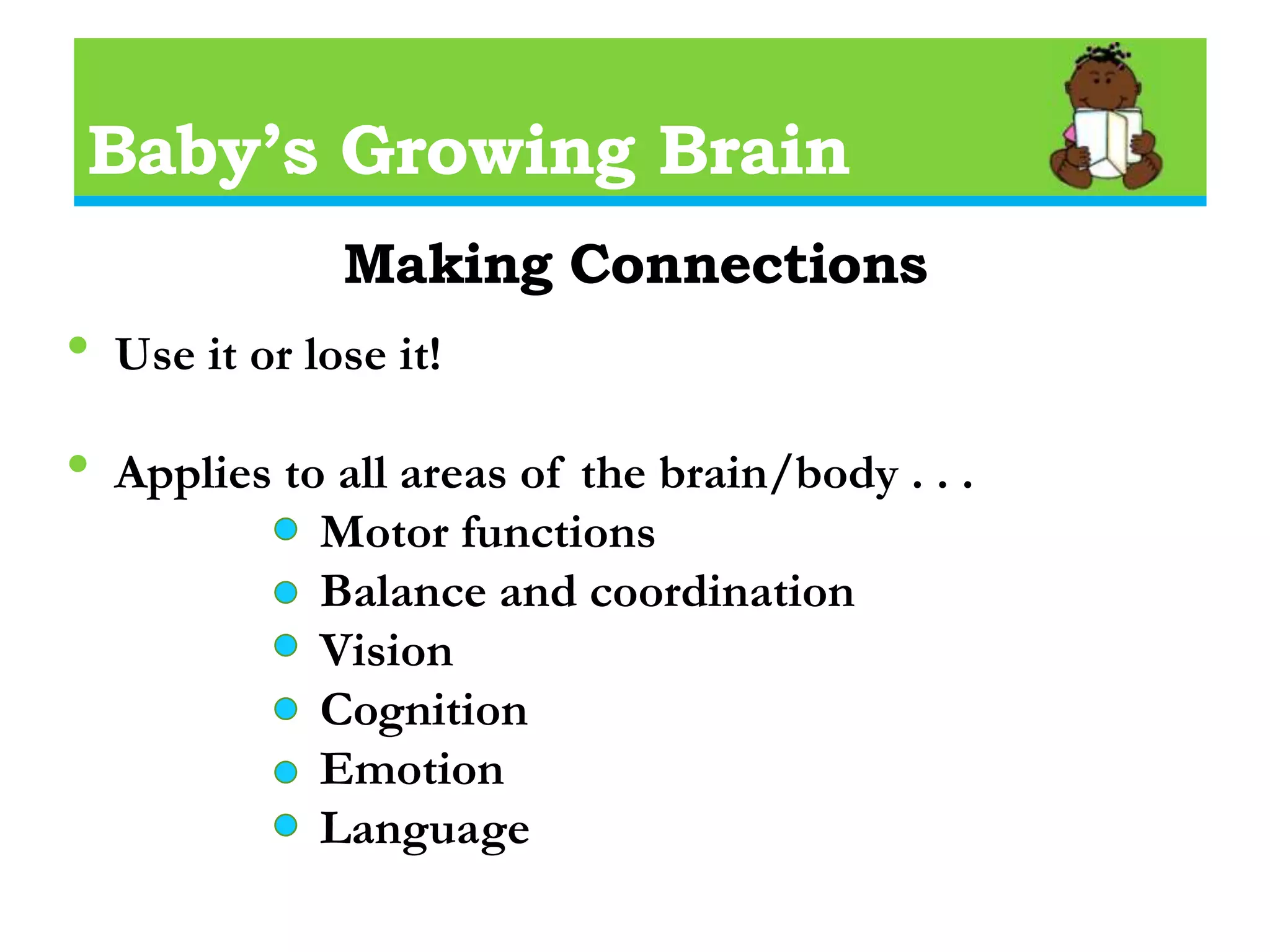 Baby’s brain development and literacy | PPTX