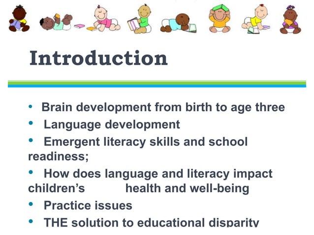 Baby’s brain development and literacy | PPTX