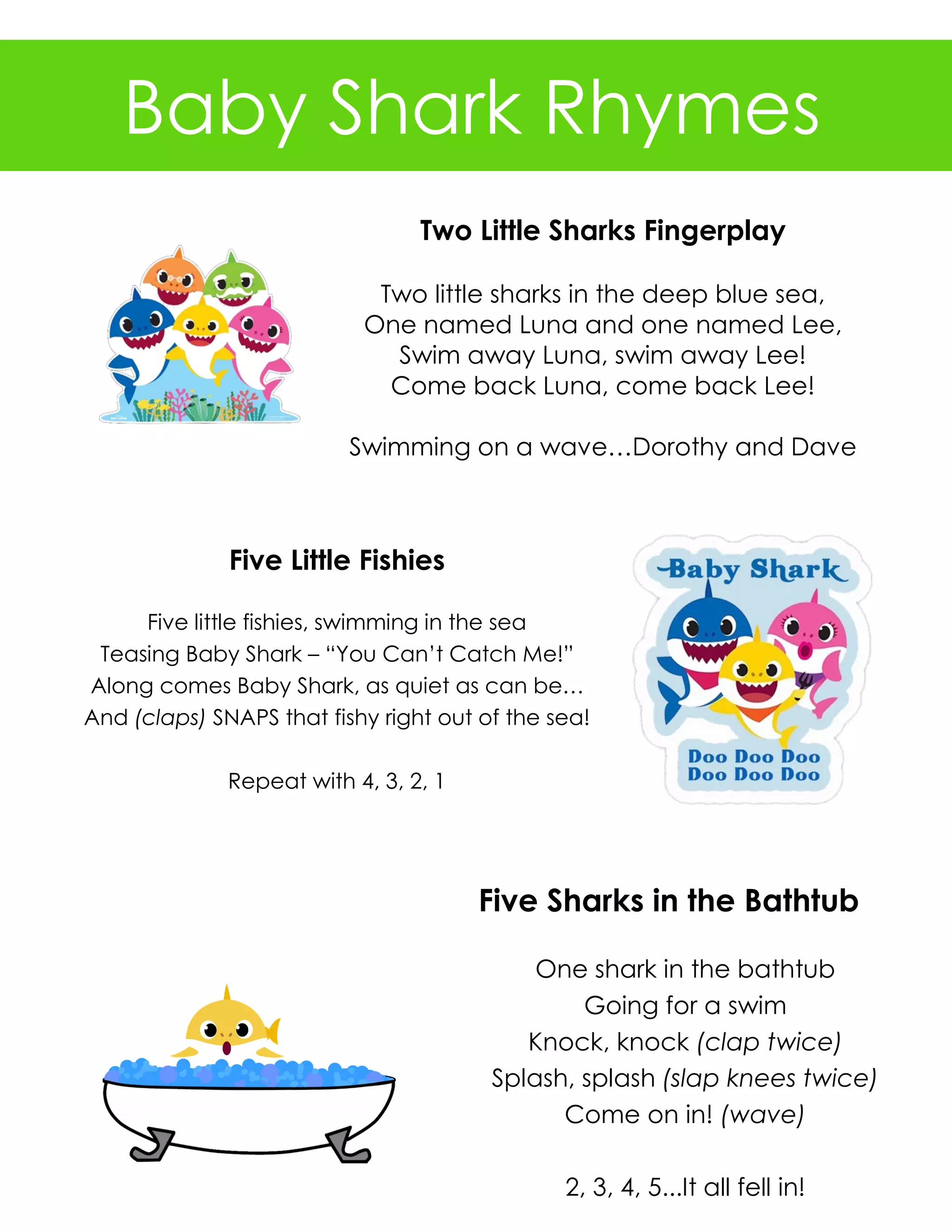 Baby Shark Storytime | PDF