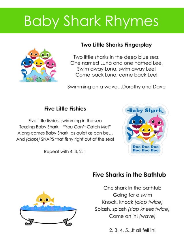 Baby Shark Storytime | PDF | Fish and Aquariums | Pets