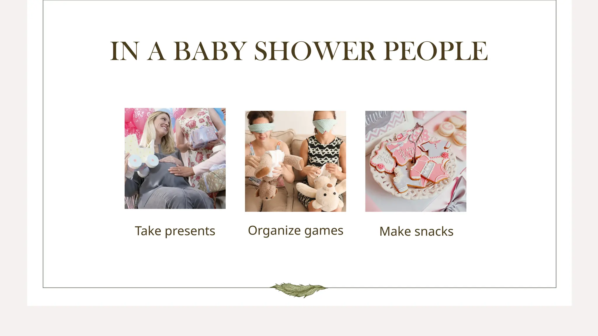 Baby Shower Presentation.pptx Party vocabulary | PPTX