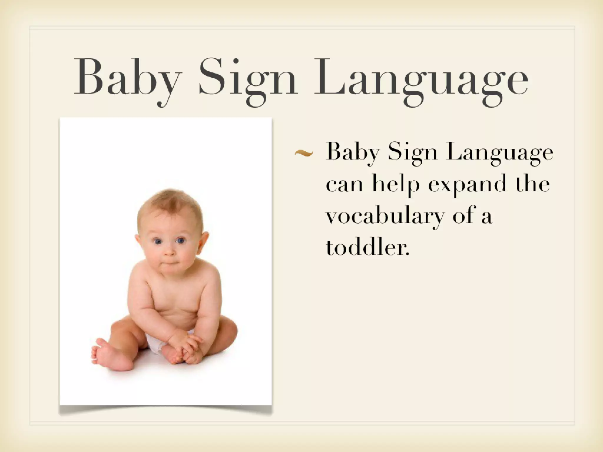Baby Sign Language | PDF