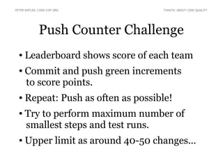 Coding Dojo: Baby Steps Push Challenge (2021) | PPT