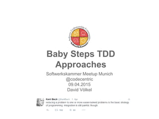Baby Steps TDD Approaches | PDF | Programming Languages | Computing