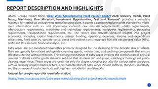 Project Report on Baby Wipe Manufacturing Plant | PPTX