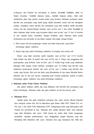 BAB ZINA PER HUKUM PIDANA | PDF