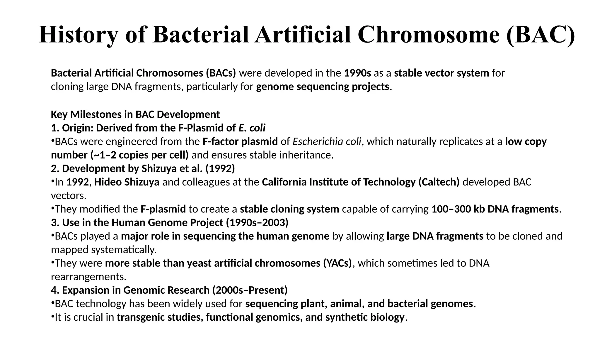 Bacterial Artificial Chromosome BAC.pptx