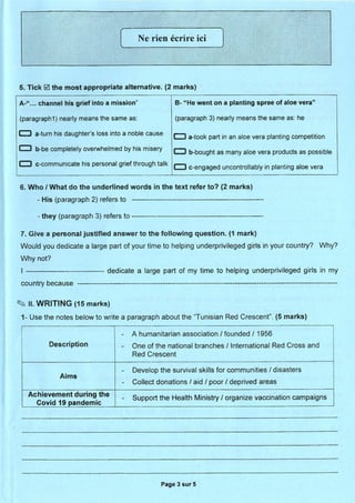 bac 2022.pdf national exam to secondary pupils | PDF