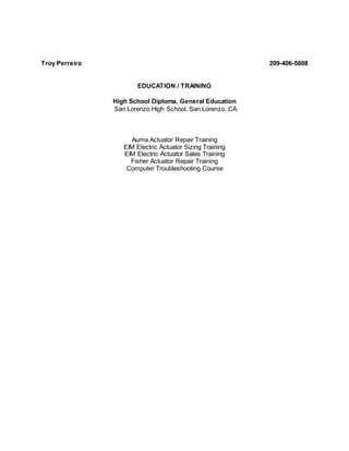 Resume Troy Perreira.doc