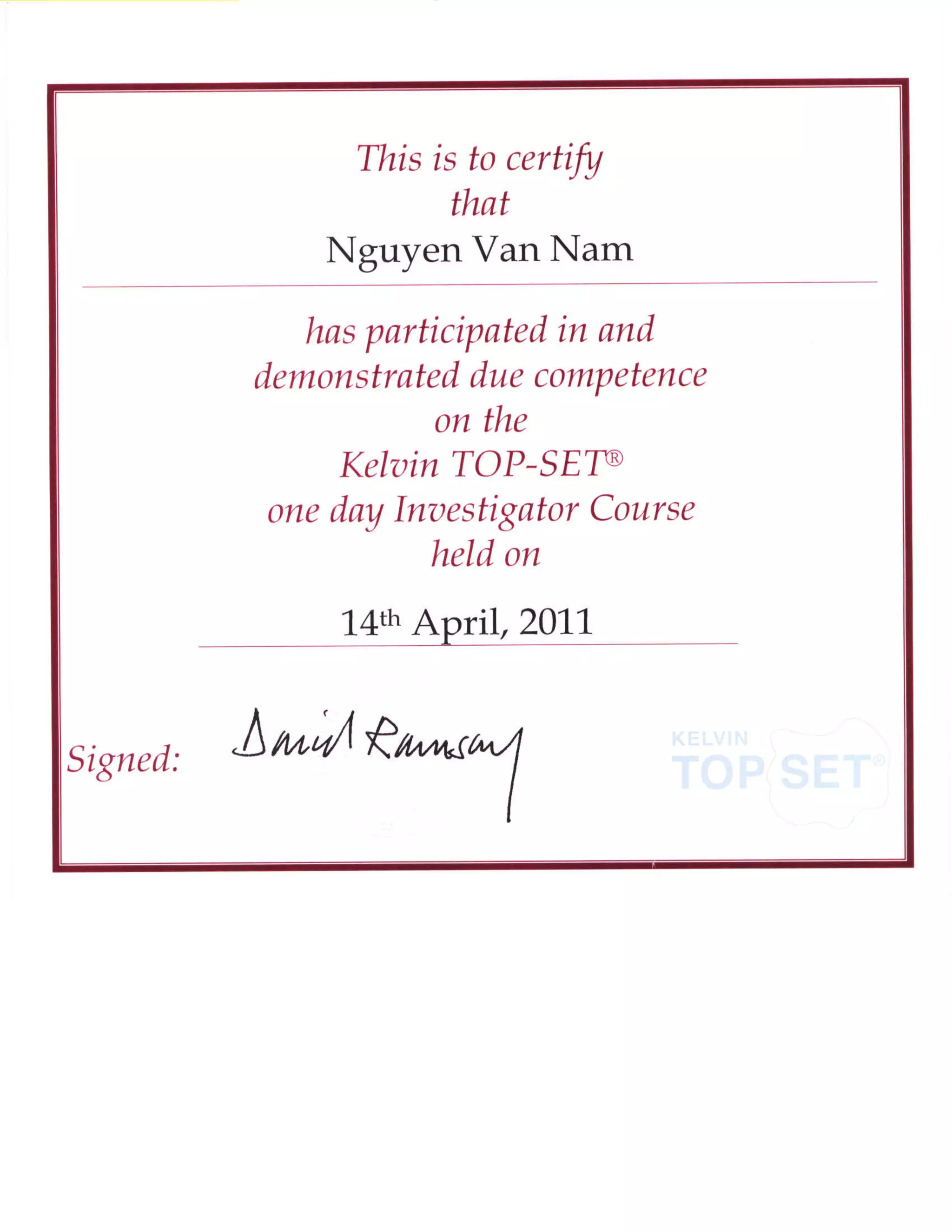 Top Set Investigation | PDF