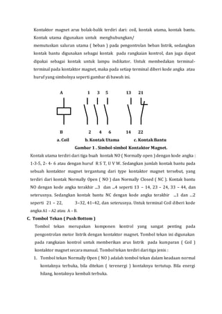 Bacaan 2. komponen alat kontrol motor listrik | DOCX