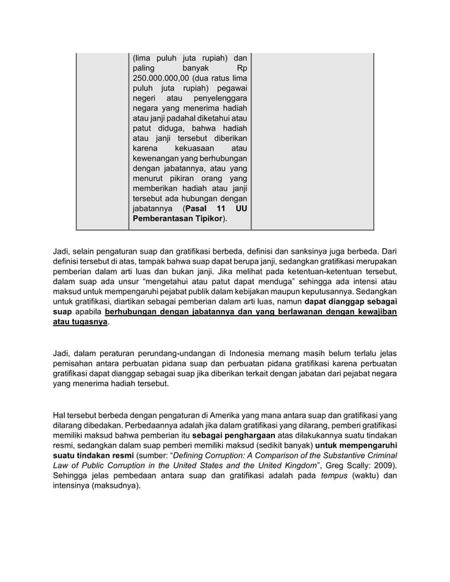 Bacaan antikorupsi gratifikasi ppih | PDF
