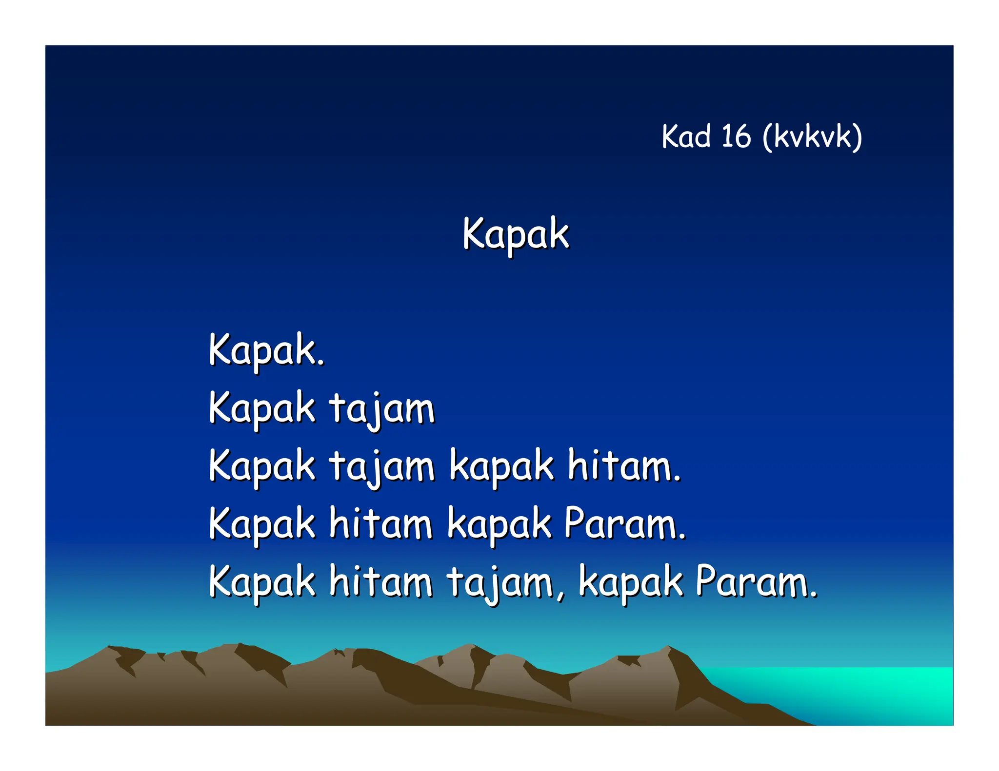 Bacaan Bergred KV KVK sesuai untuk murid pemulihan khas | PPT