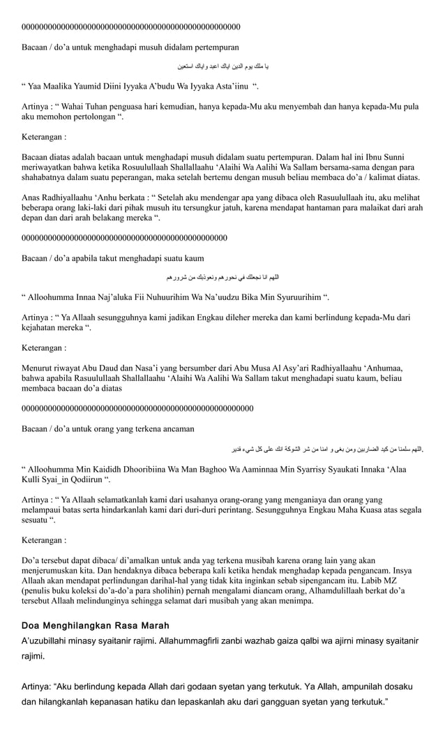 Bacaan doa | DOC