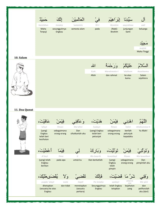 Bacaan Sholat dan Terjemah Per-Kata | PDF