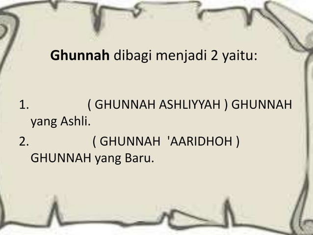 Bacaan tasydid dan gunnah | PPTX