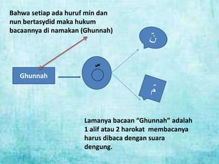 Bacaan tasydid dan gunnah | PPTX