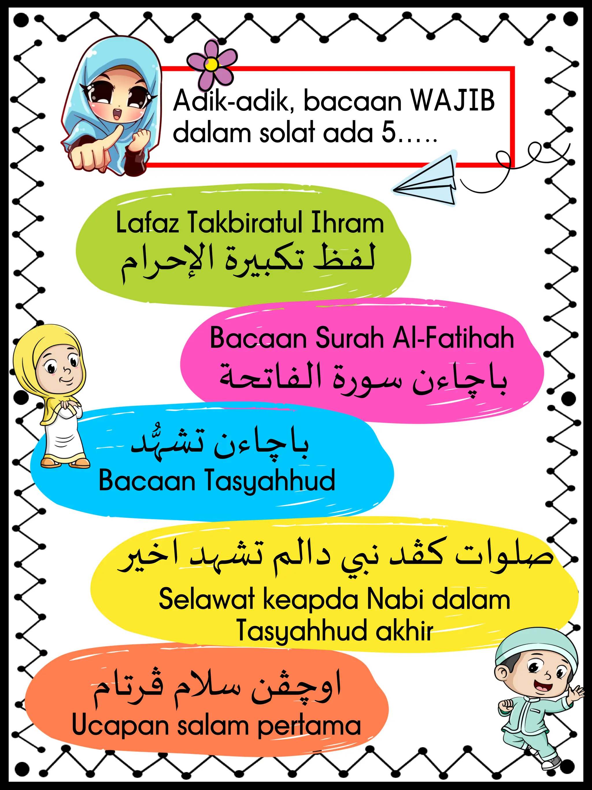 BACAAN WAJIB SOLAT BAGI MURID TAHUN DUA | PDF