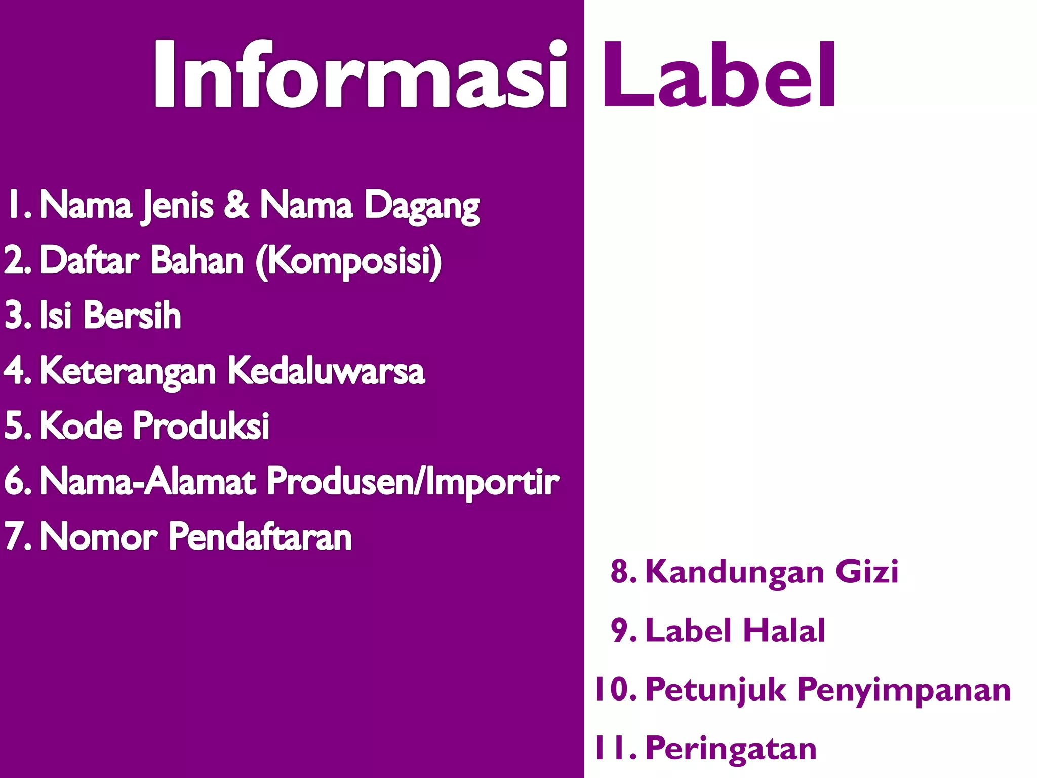 Baca label sebelum membeli | PDF