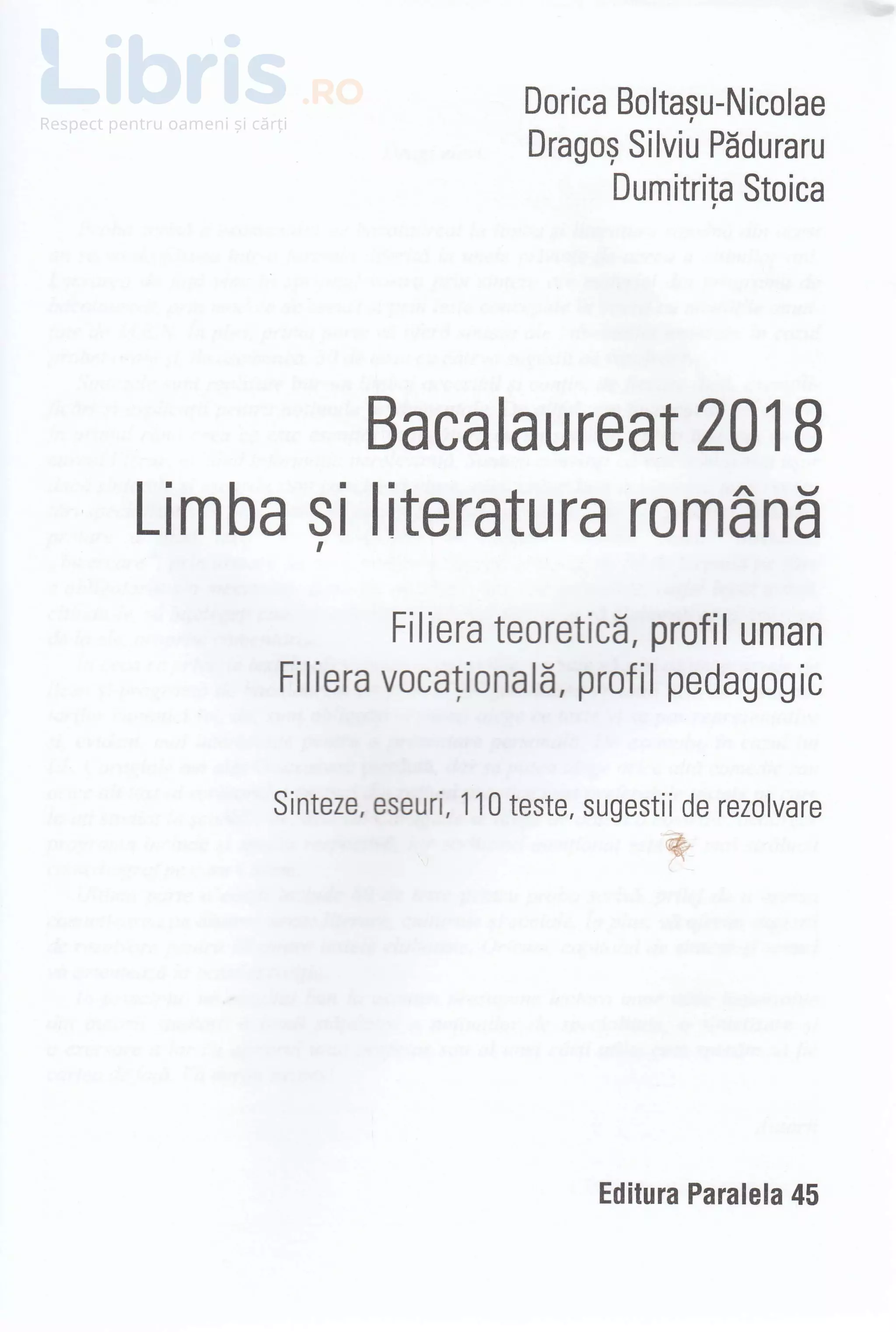 Bacalaureat 2018-limba-si-literatura-romana-profil-uman | PDF
