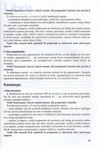 Bacalaureat 2018-limba-si-literatura-romana-profil-uman | PDF