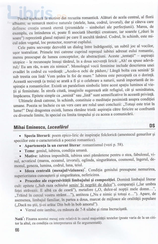 Bacalaureat 2018-limba-si-literatura-romana-profil-uman | PDF