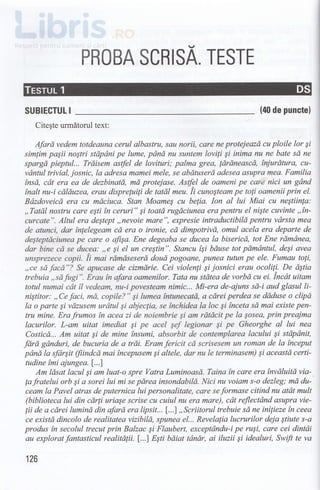 Bacalaureat 2018-limba-si-literatura-romana-profil-uman | PDF