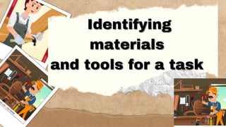 identifying materials and tools for a task | PDF