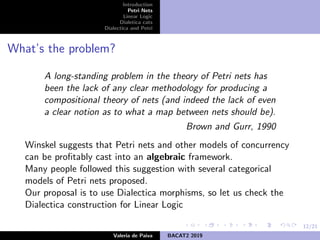 Dialectica Categories and Petri Nets | PDF | Programming Languages | Computing