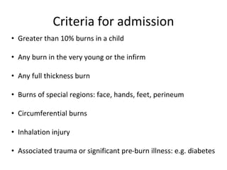 Burns In The Pediatric Population | PPTX