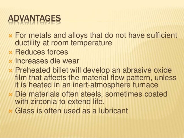 Cold and Hot Extrusion Process
