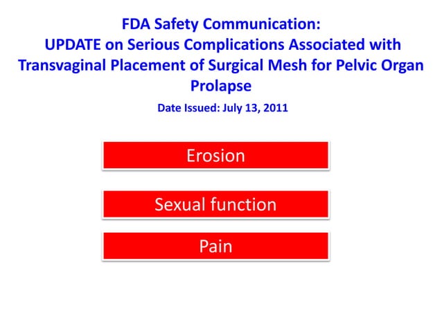 Colpocele anteriore recidivante: riparazione fasciale vs protesica | PPT