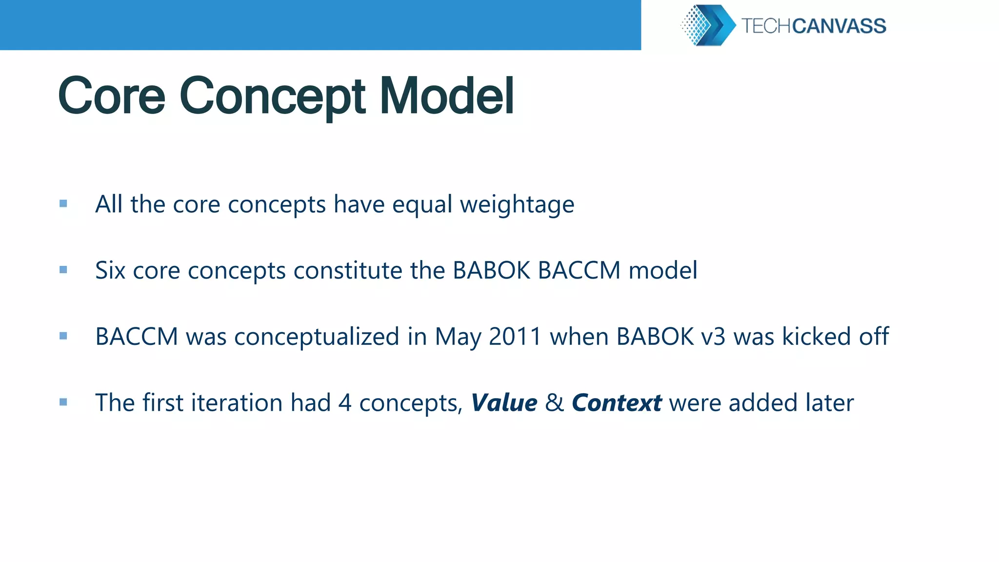 Business Analysis Core Concepts Model (BACCM) | PPTX