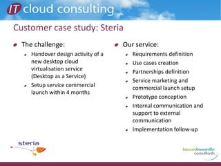 Baccou Bonneville Consultants Service Offering | PPT