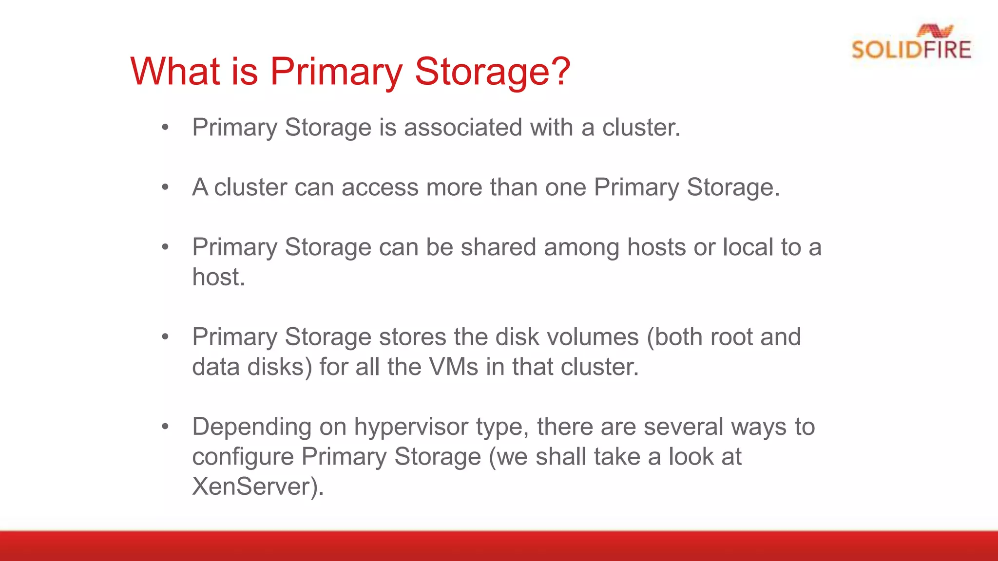 Primary Storage in CloudStack by Mike Tutkowski | PPTX | Data Storage ...