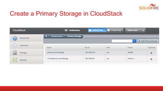 Primary Storage in CloudStack by Mike Tutkowski | PPTX | Data Storage and Warehousing | Computing