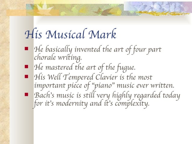 Bach | PPT | Classical Music | Music