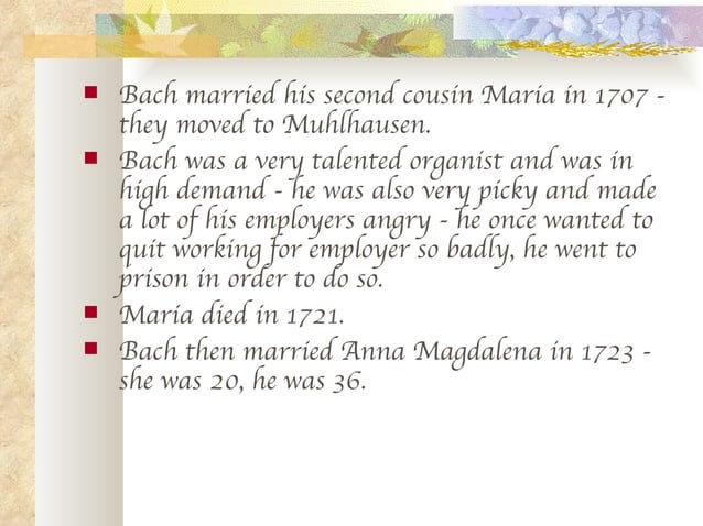 Bach | PPT | Classical Music | Music