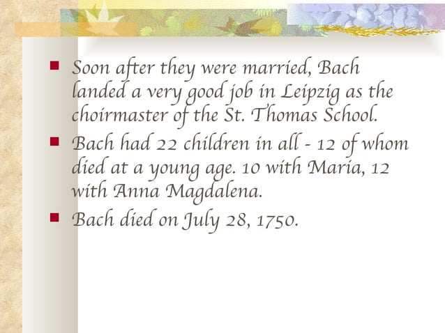 Bach | PPT | Classical Music | Music