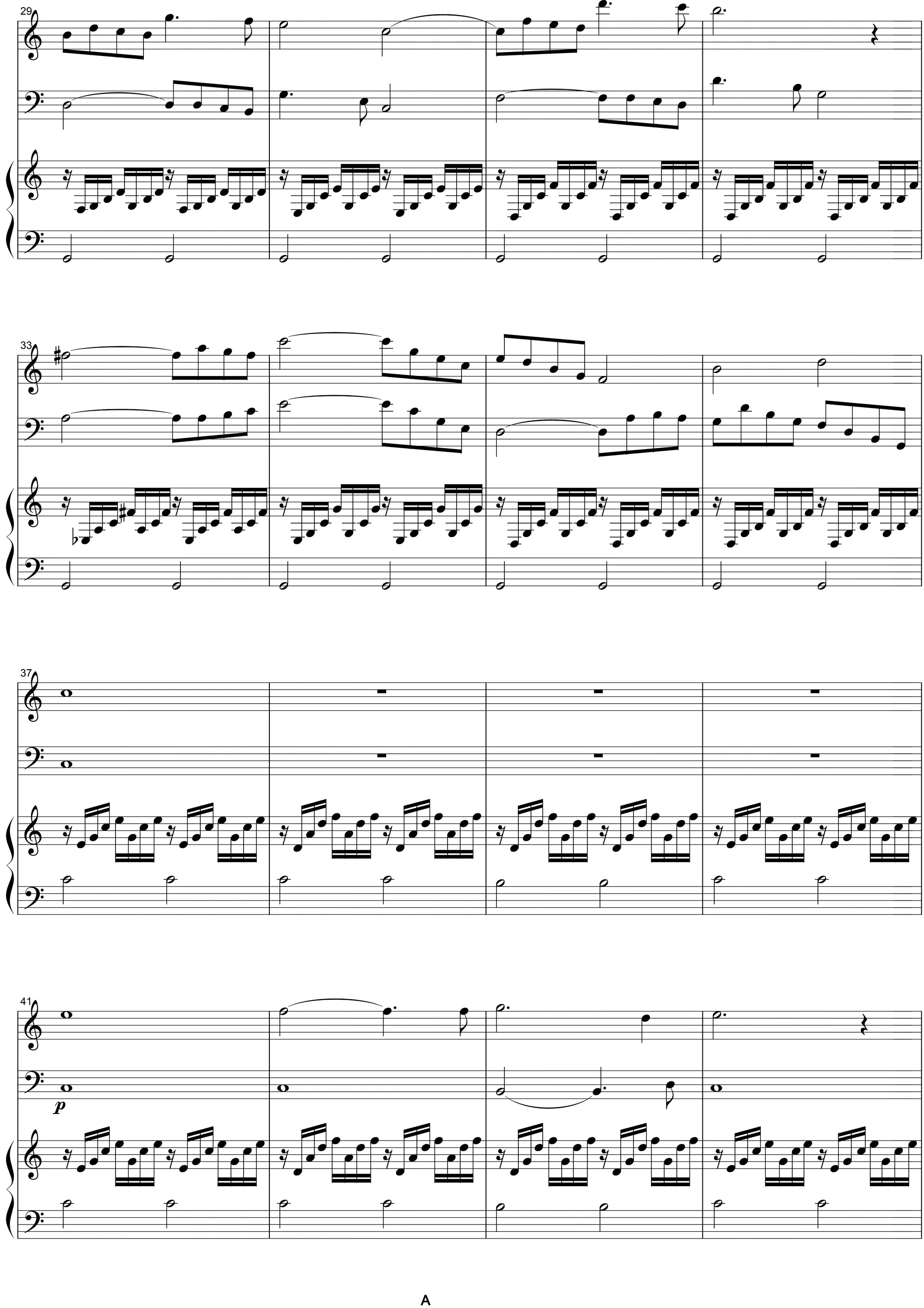 Bach gounod ave maria [score violin, violoncello, piano] | PDF