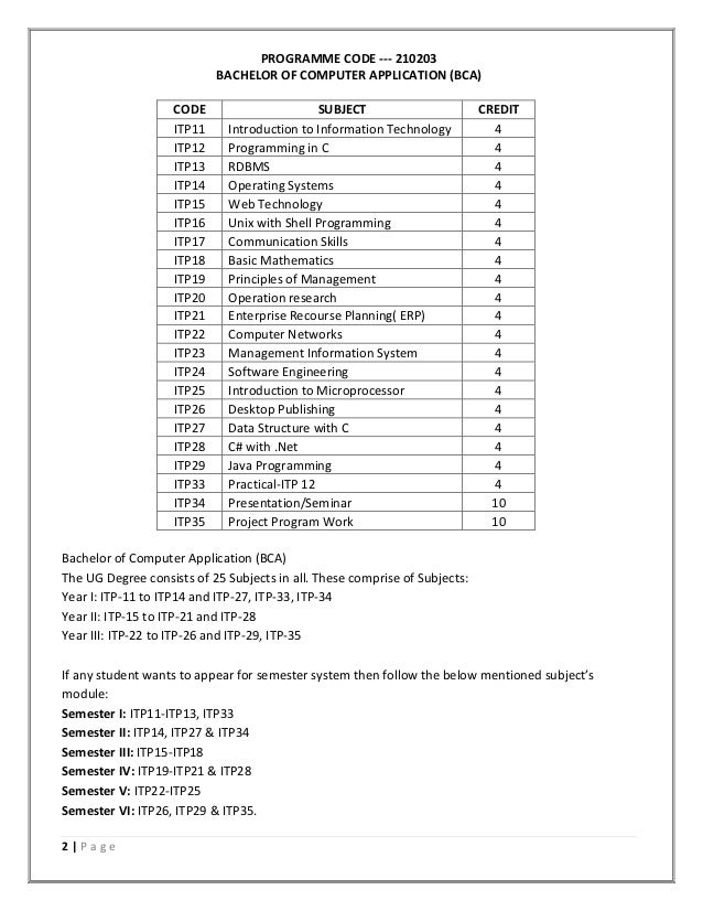 Bachelor in-computer-application