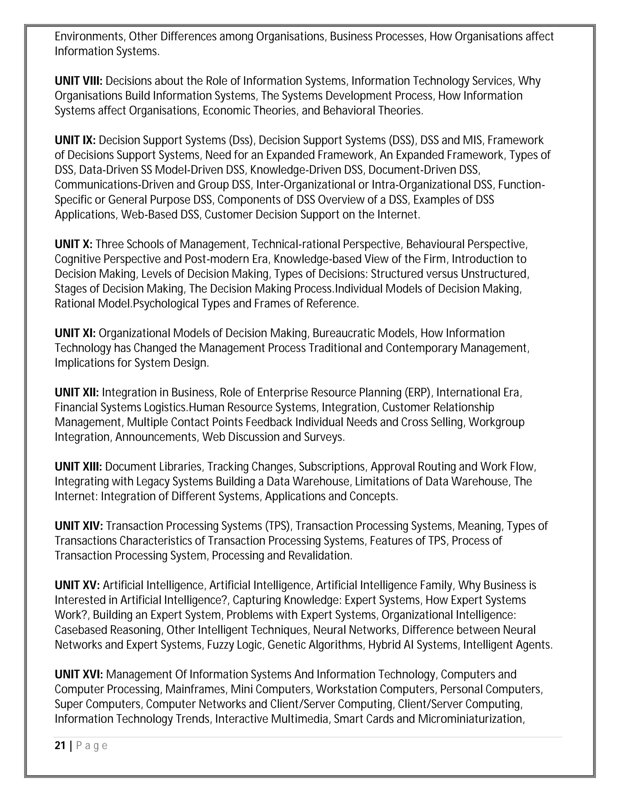 Bachelor of science in information technology- B.Sc-IT | PDF