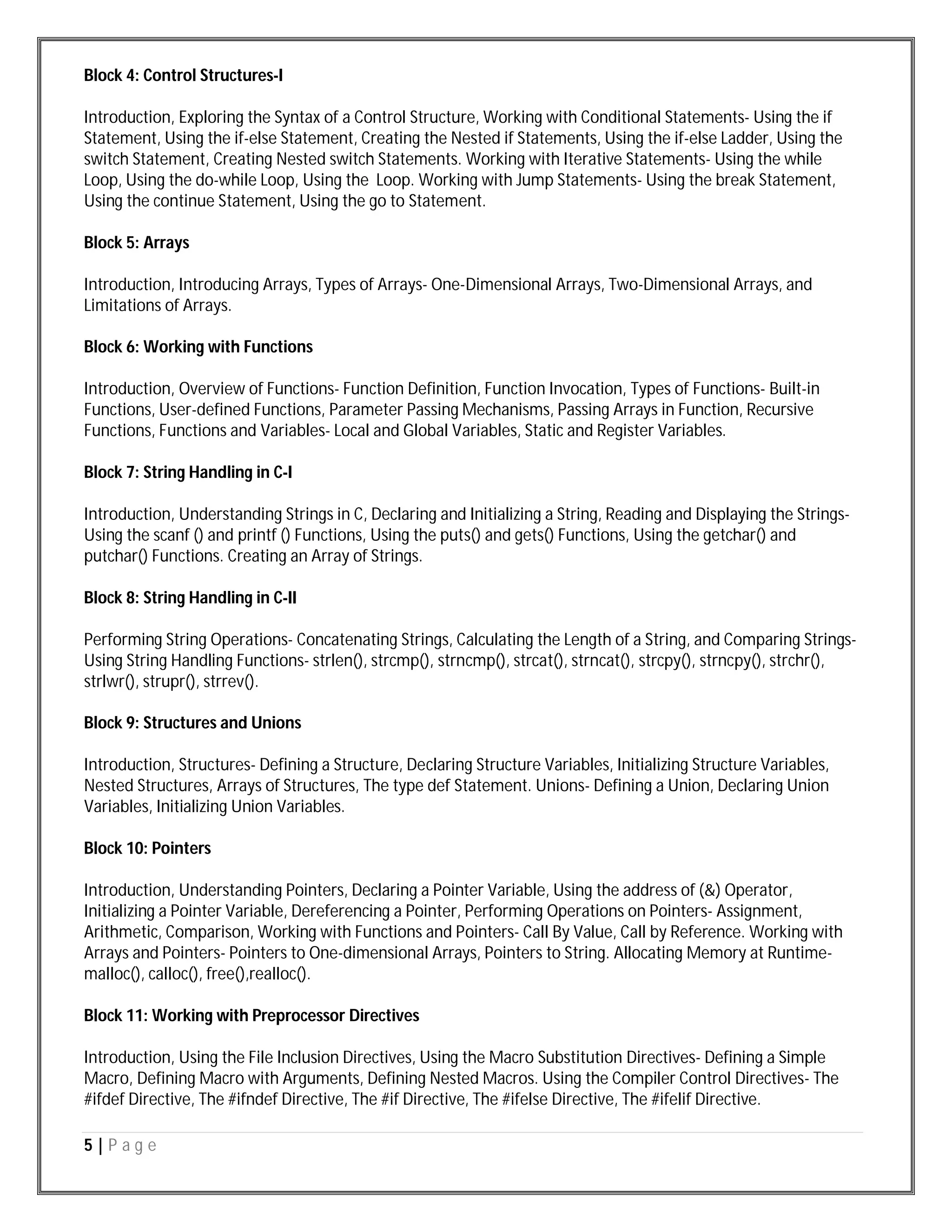 Bachelor of science in information technology- B.Sc-IT | PDF | Programming Languages | Computing