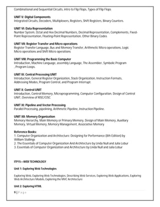 Bachelor of science in information technology- B.Sc-IT | PDF ...