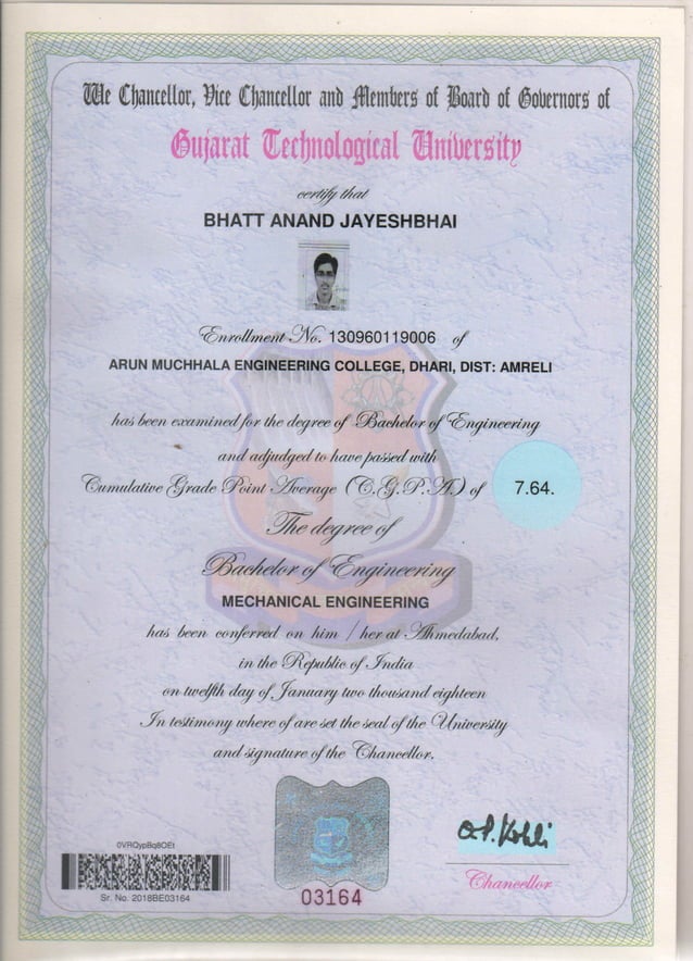 Bachelor degree certificate | PDF