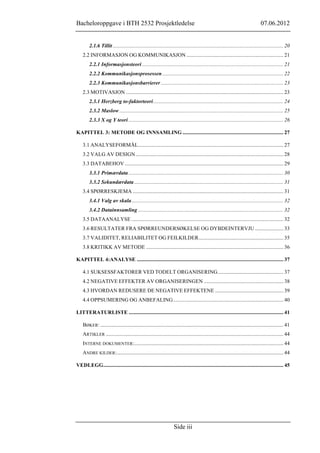 Bacheloroppgave Prosjektledelse | PDF