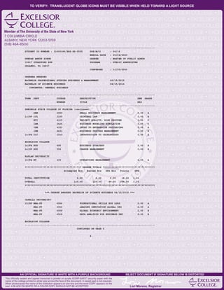 Bachelor of Professional Studies, Bachelor of Science, and Master of Public Administration ...