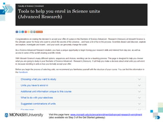 Bachelor of Science Advanced - Research (Honours) | PPTX