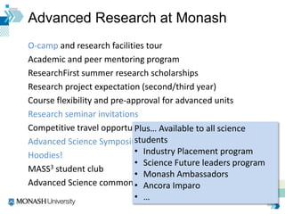 Bachelor of Science Advanced - Research (Honours) | PPTX